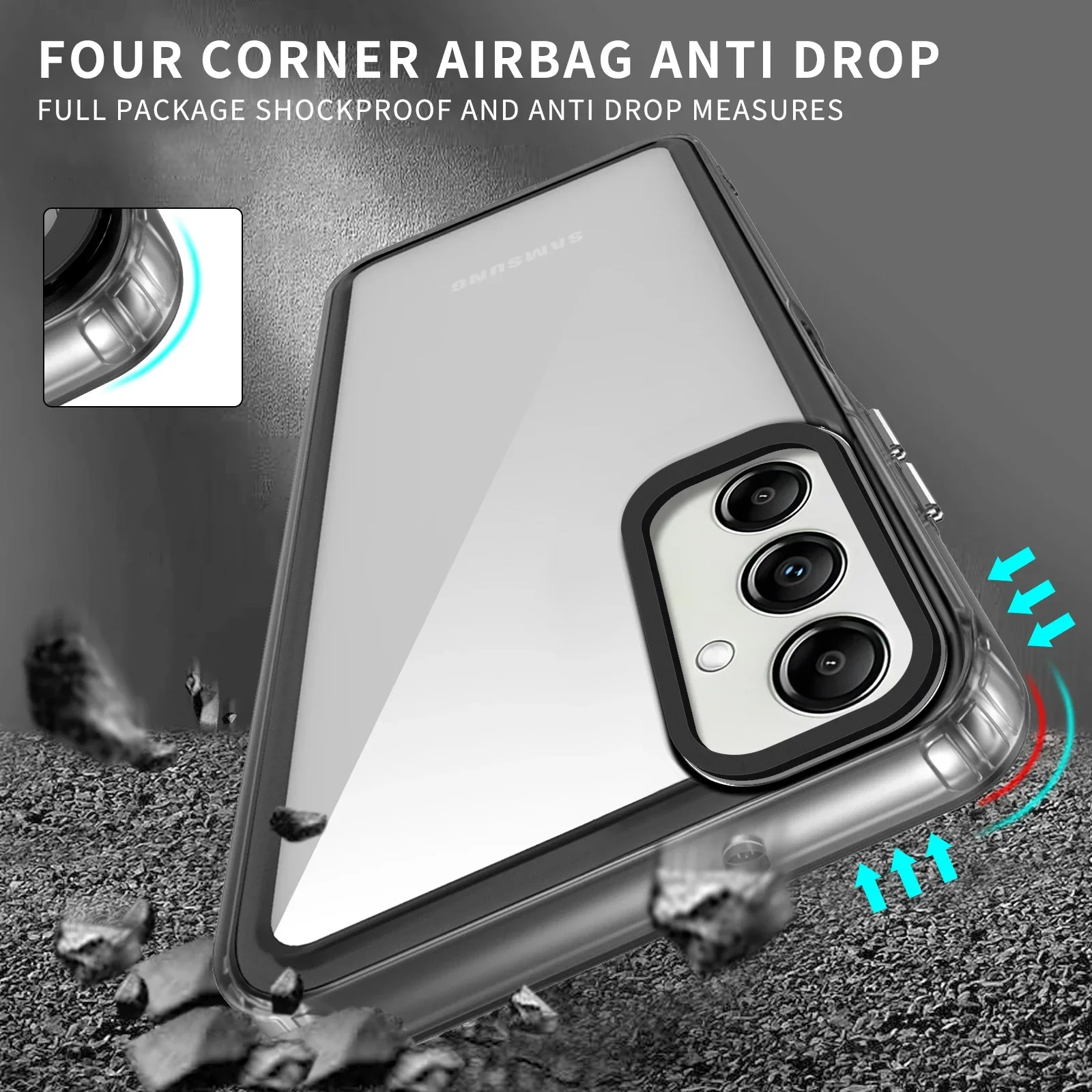Acrylic Shockproof HD Clear Phone Case for Samsung A35 5G (Clear)