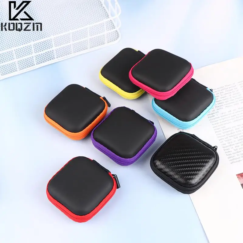 Mini Square EVA Earphone Protective Box Digital Charger Headphone ...