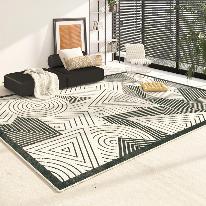 Modern-Style-Living-Room-Decoration-Striped-Carpet-Light-Luxury-Study ...