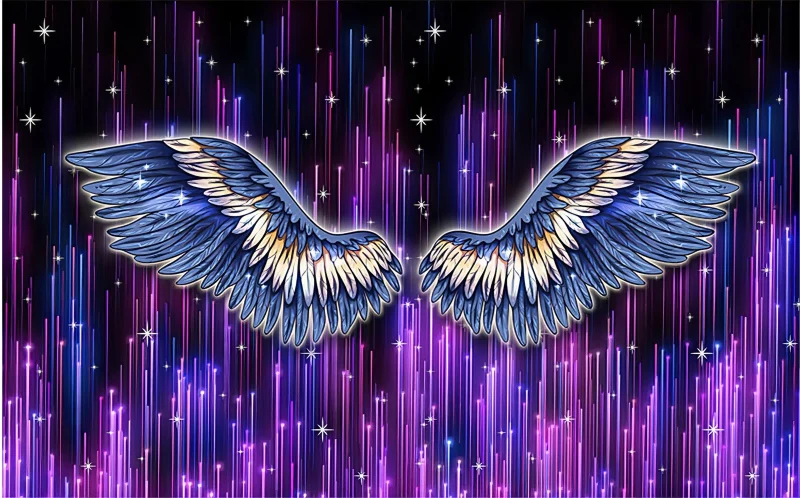 Purple Angel Wings Wallpaper