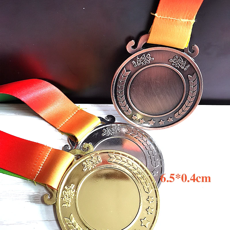 Ear-of-Wheat-New-Size-6-5MM-Star-Blank-Medals-Gold-Color-Medal-and ...