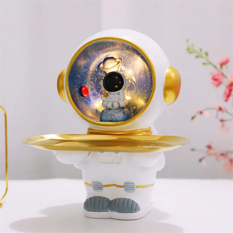 Astronaut Decoration Tray | Astronaut Room Decoration | Figurines Resin ...
