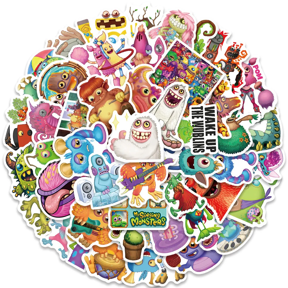 10-30-50PCS-Game-My-Singing-Monster-Stickers-Cartoon-Decals-Kids-Toys ...