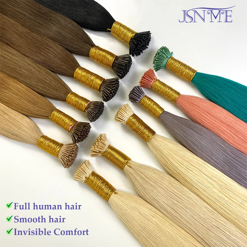 JSNME-I-Tip-Hair-Extensions-Natural-Real-Human-Fusion-Capsule-Keratin ...