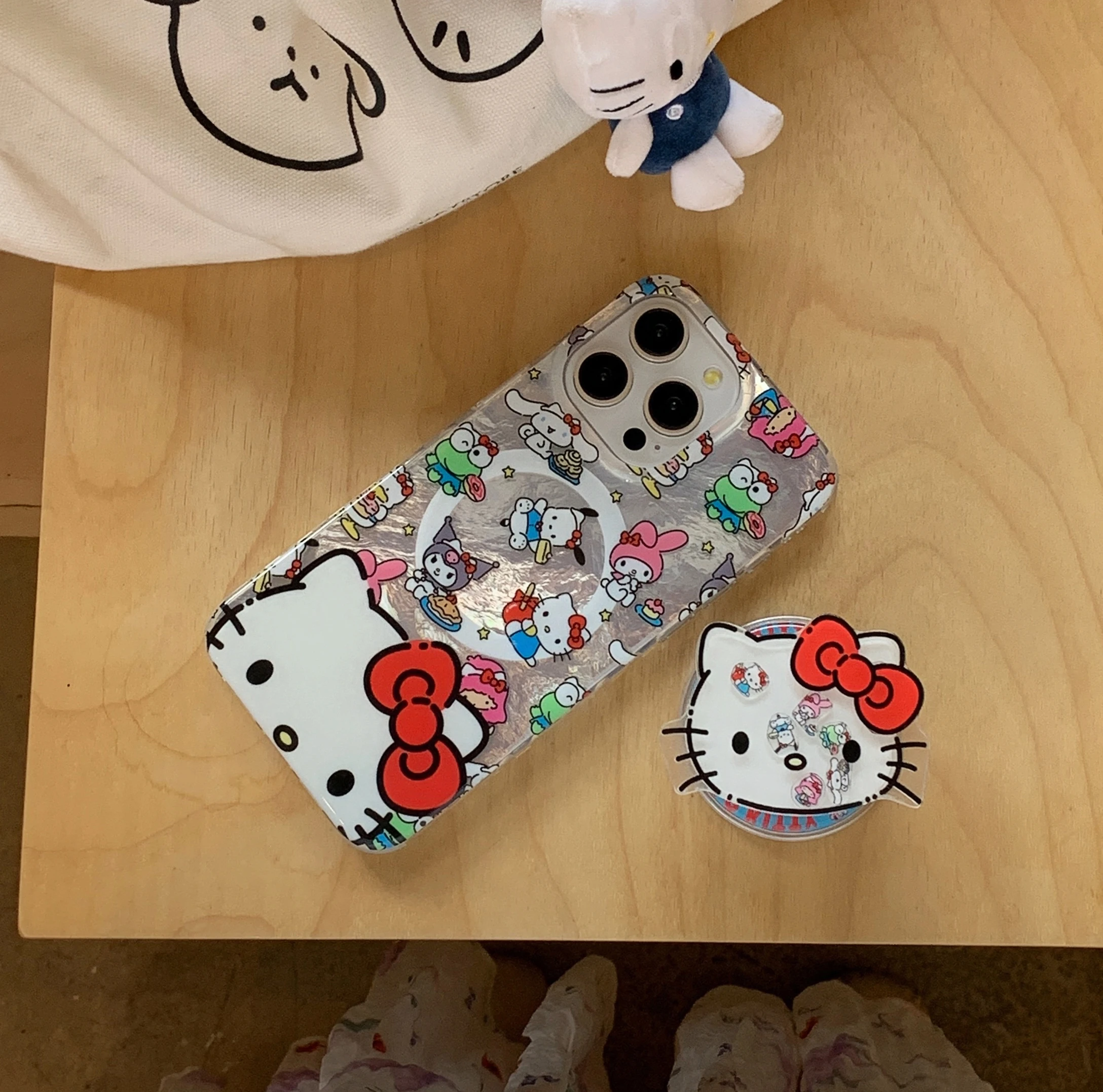 New-style-Gift-Magnetic-anti-fall-phone-Case-Animation-Cute-Hello-kitty ...