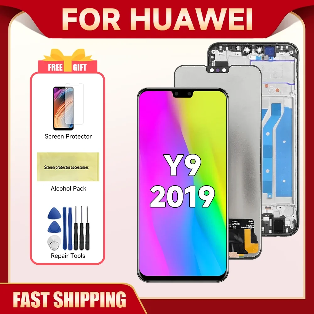 Y9-2019-Super-AMOLED-For-Huawei-Y9-2019-JKM-LX1-Lcd-Display-Touch ...