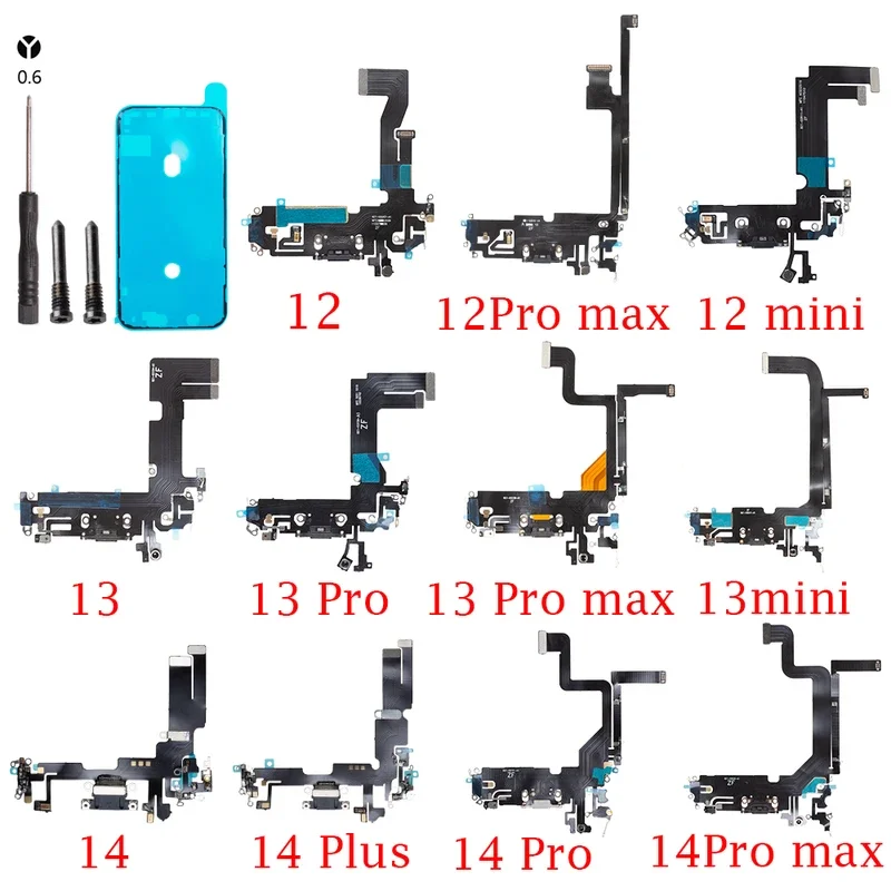 Charging-flex-cable-for-iPhone-11-12-mini-13-14-Pro-Max-dock-connector ...