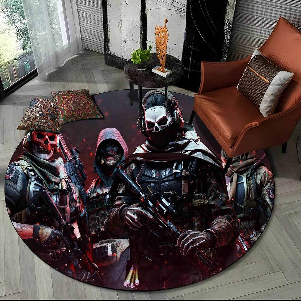COD, Call of Duty Game ,Gamer Round Area Rug, Tapete Circle Carpet para ...