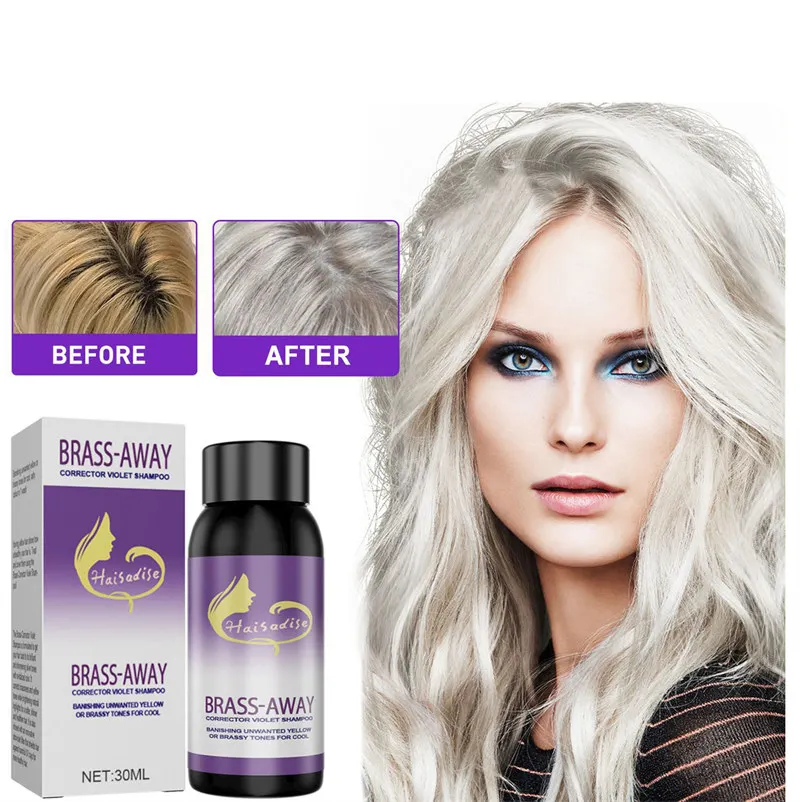 30ml-Purple-Shampoo-Neutralizing-Brassy-Yellow-Tones-In-Blonde-Platinum ...