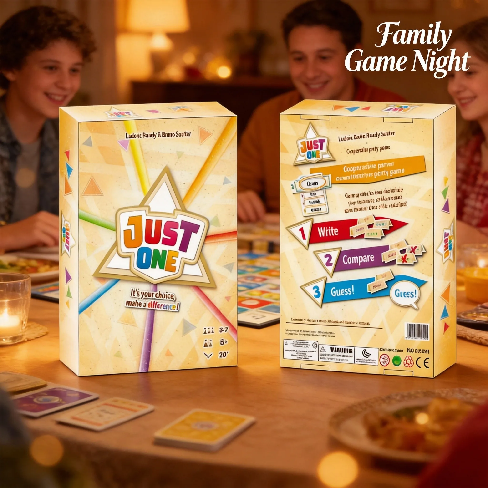 Just One Cooperative Board Game - Party Word Guessing Game for Families ...