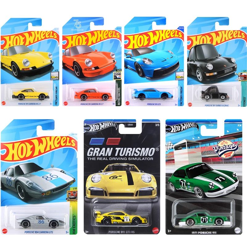 Original Hot Wheels Car Porshce 911 Toys for Boys 1/64 Diecast Turbo ...