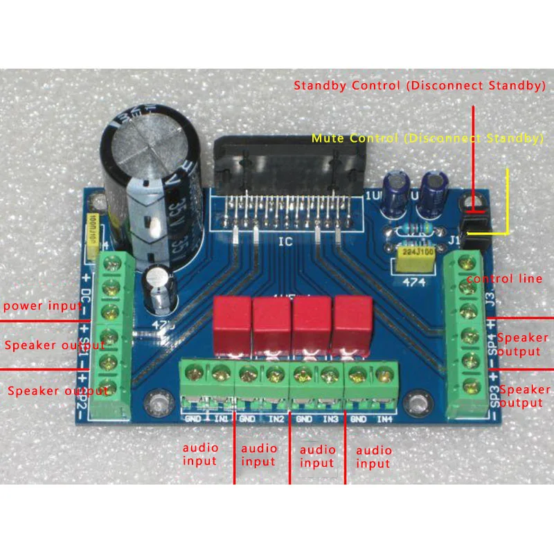 TDA7388 Four-channel 4X41W PCB Empty Board/parts Without 7388/finished ...
