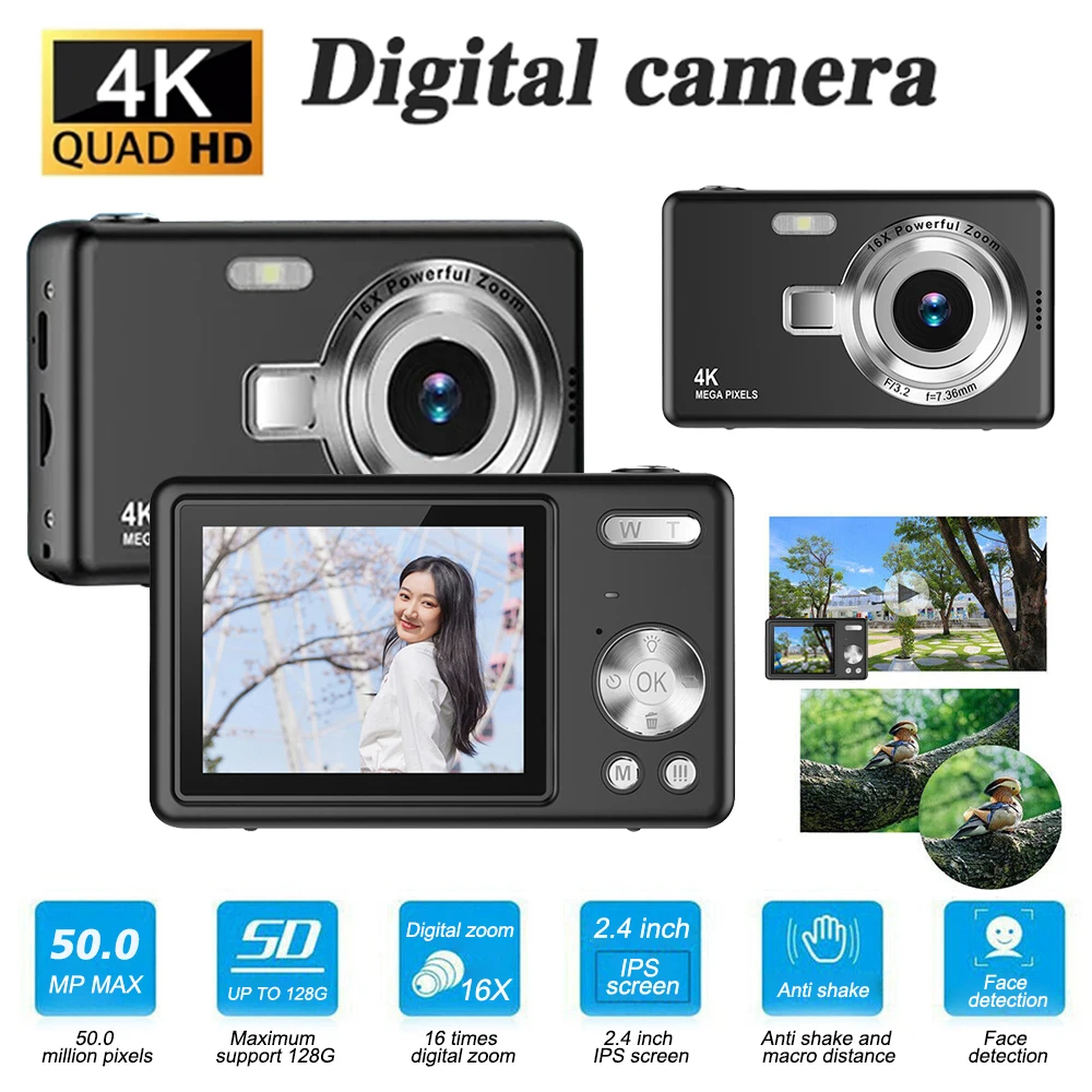 4K-HD-1080P-Digital-Camera-50MP-Portable-Vlogging-Camera-16X-Zoom ...