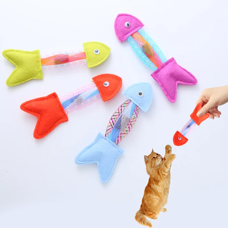 Dropshipping-1pc-Cat-Chewing-Toy-Cloth-Silvervine-Fish-Shape-Kitten ...