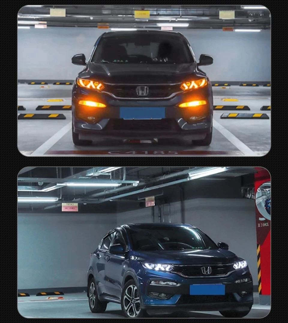 Honda HR-V LED Headlight 2015-2021 Headlights HRV Vezel DRL Turn Signal ...