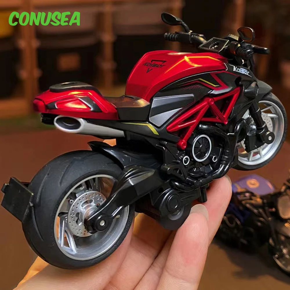 1:12 Schaal Legering Motorfiets Model Pull Back Diecast Miniatuur ...