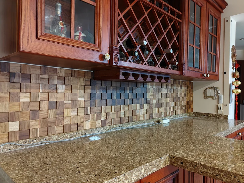 Teak Wood Unique Kitchen Countertops