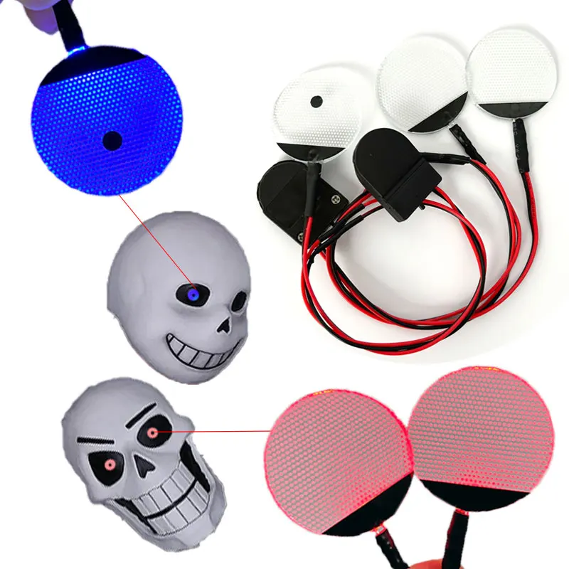New-Flexible-Bendable-Round-DIY-Led-Light-Eyes-Kits-For-Halloween-Sans ...