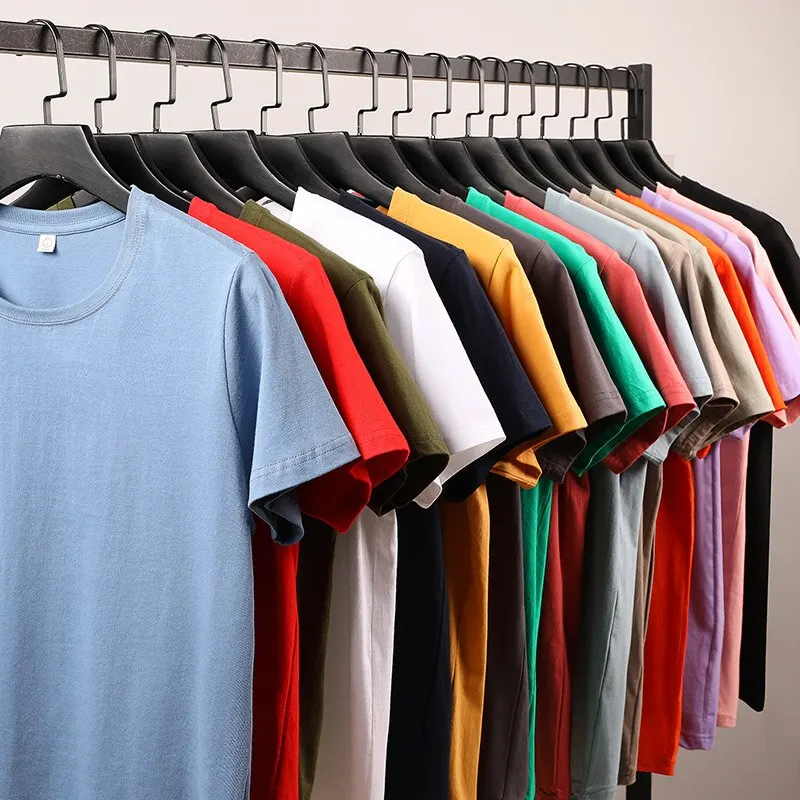 100-Cotton-T-Shirts-Men-Women-Short-Sleeve-Solid-Male-Female-Tshirts ...