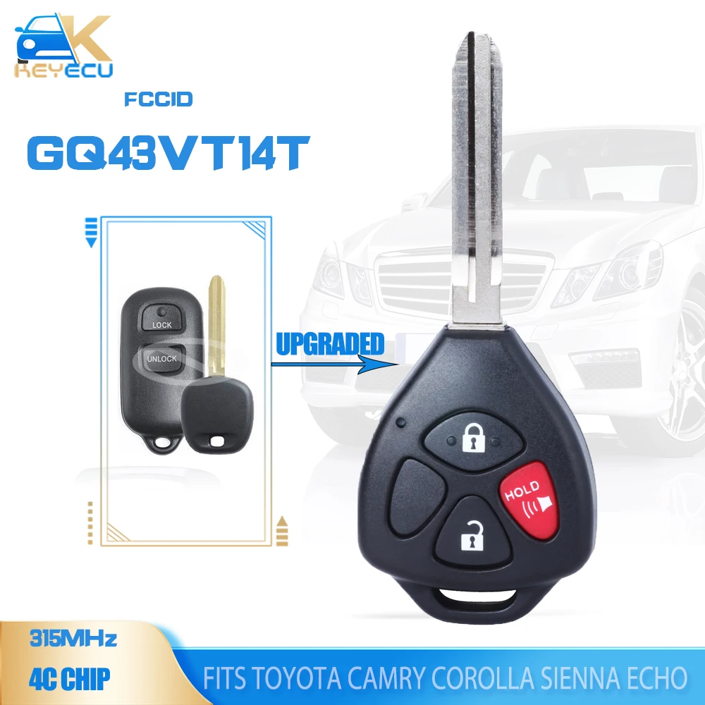 KEYECU-GQ43VT14T-Atualizado-Remoto-Key-Fob-315MHz-4C-Chip-4-Bot-o-para ...
