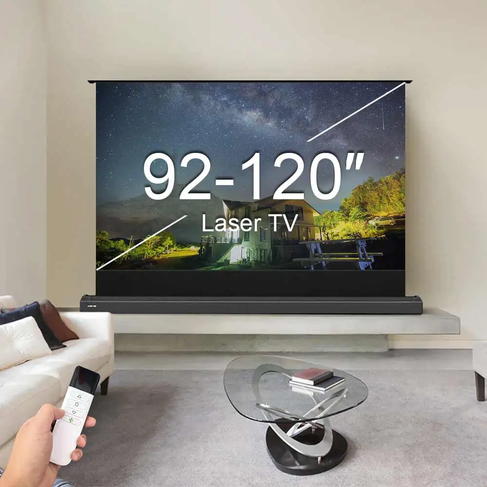 92-120-Motorized-Floor-Rising-ALR-Projector-Screen-16-9-Grey-With ...