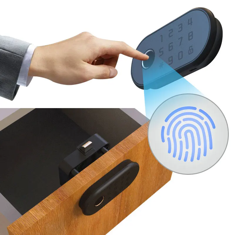 Electronic-Smart-Biometric-Finger-print-Safe-Drawer-Cabinet-Lock-for ...