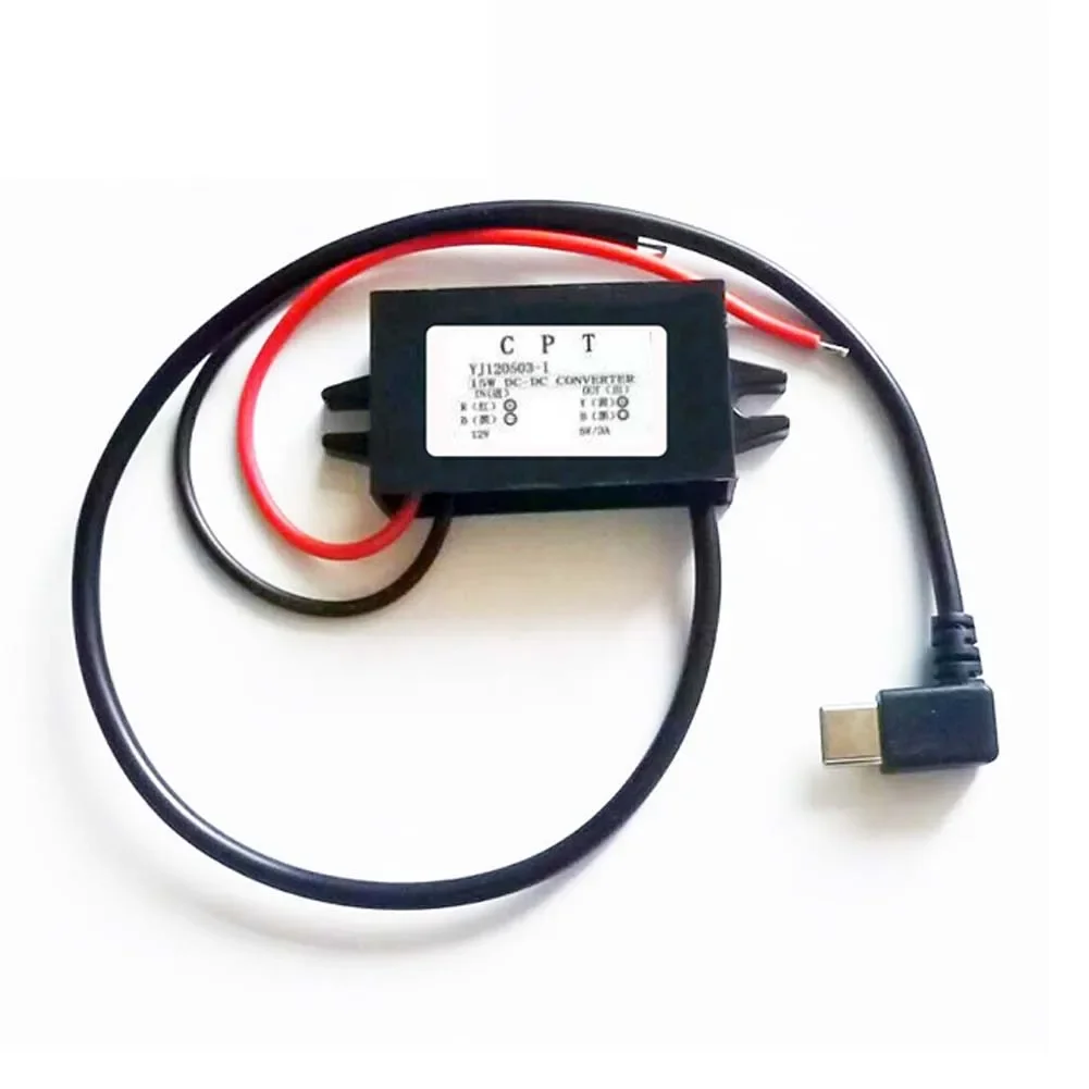 Usb-C-Converter-Mini-12-V-24V-Naar-5-V-3a-Uit-Auto-Telefoon-Oplader ...