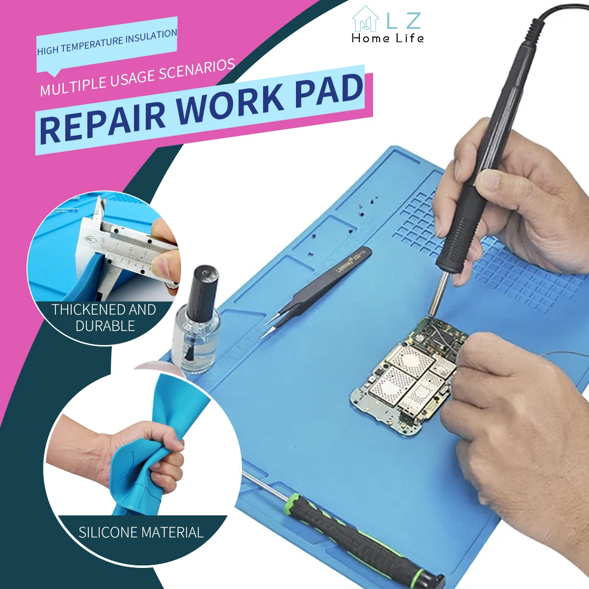 Repair-Pad-Watch-Repair-Work-Pad-Soldering-Station-Heat-Resistant-Pad ...