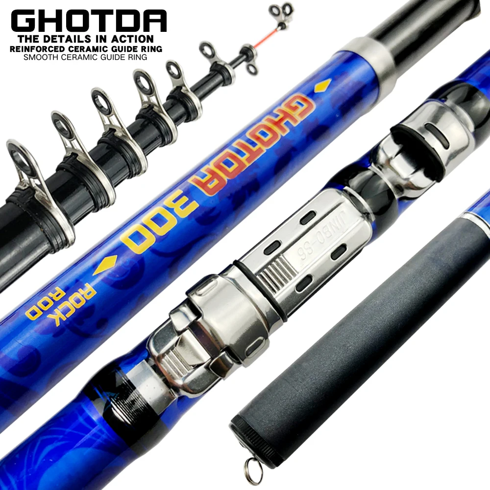 4-5-6-7-8-9-10-Sections-Spinning-Rod-High-Quality-Carbon-Rock-Fishing ...