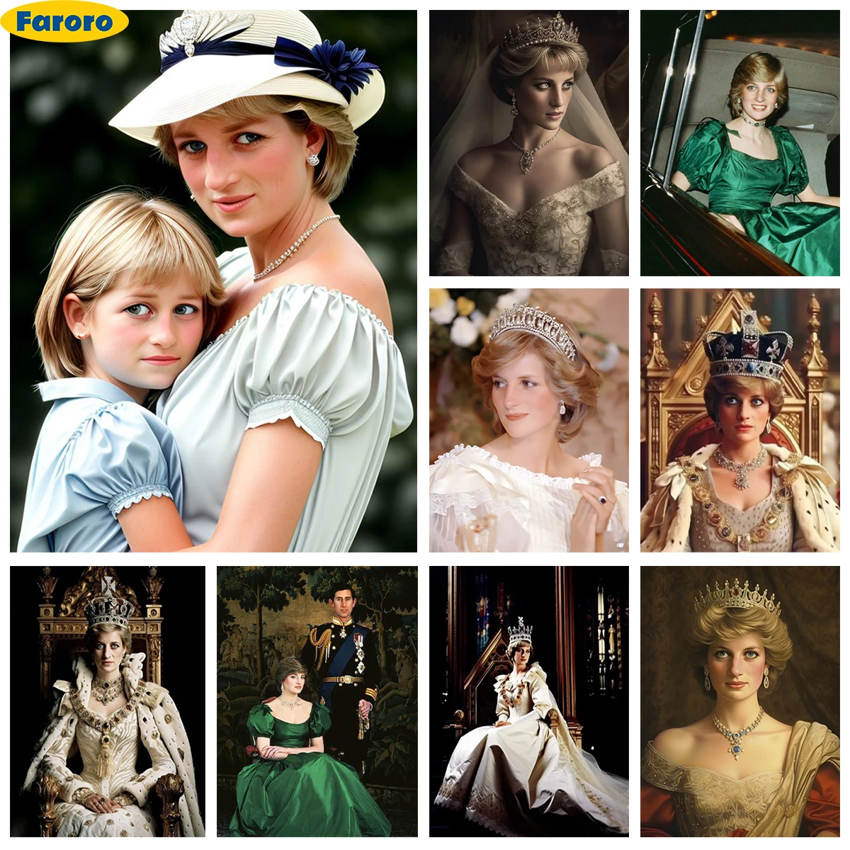 D-Diana-5D-Diamond-Painting-Princesses-of-England-Diy-Diamond ...