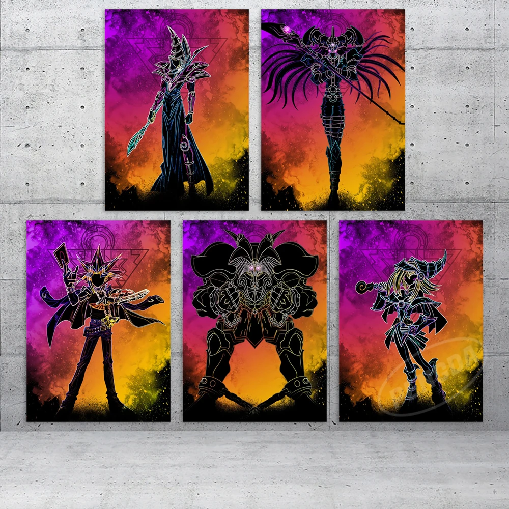 Pinturas-en-lienzo-de-Yugi-Muto-arte-de-pared-de-Yu-Gi-Oh-decoraci-n ...