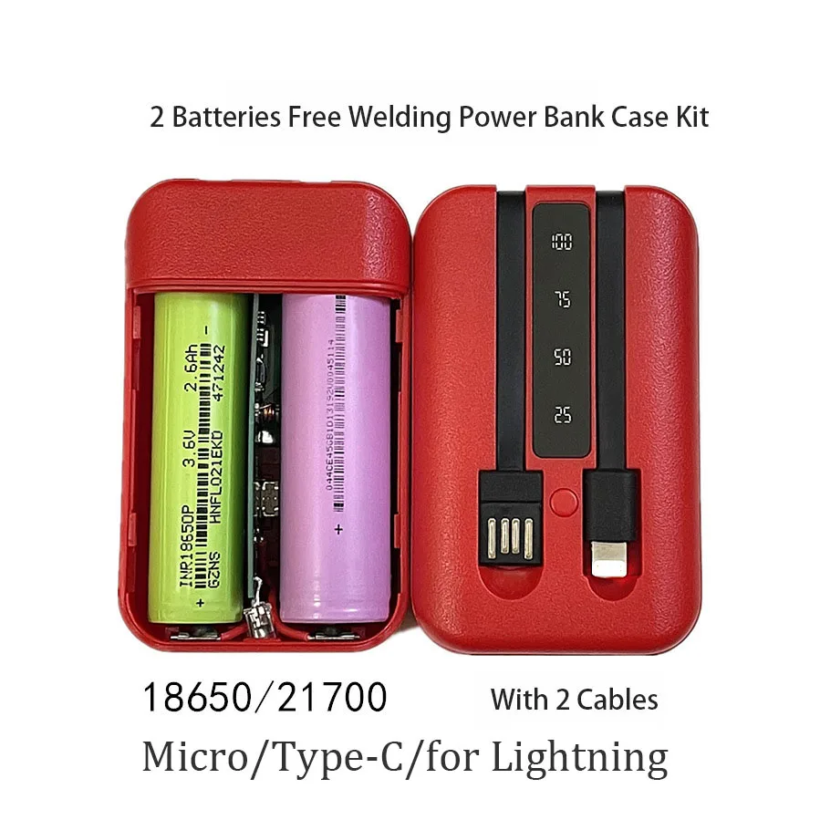 Powerbank-Case-Kit-Micro-Type-C-USB-Ports-Powerbank-Shell-2-18650-21700 ...