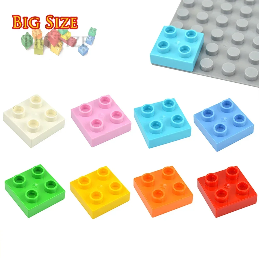 10PCS-MOC-BIG-Size-Particles-2x2-Dots-Thin-Building-Blocks-Compatible ...