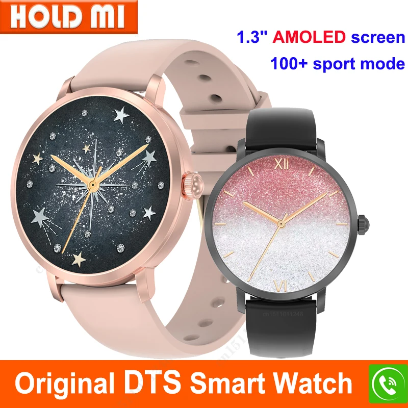 AMOLED-DTS-Smart-Watch-Women-Bluetooth-Call-Phone-Watch-150-Sports-Mode ...