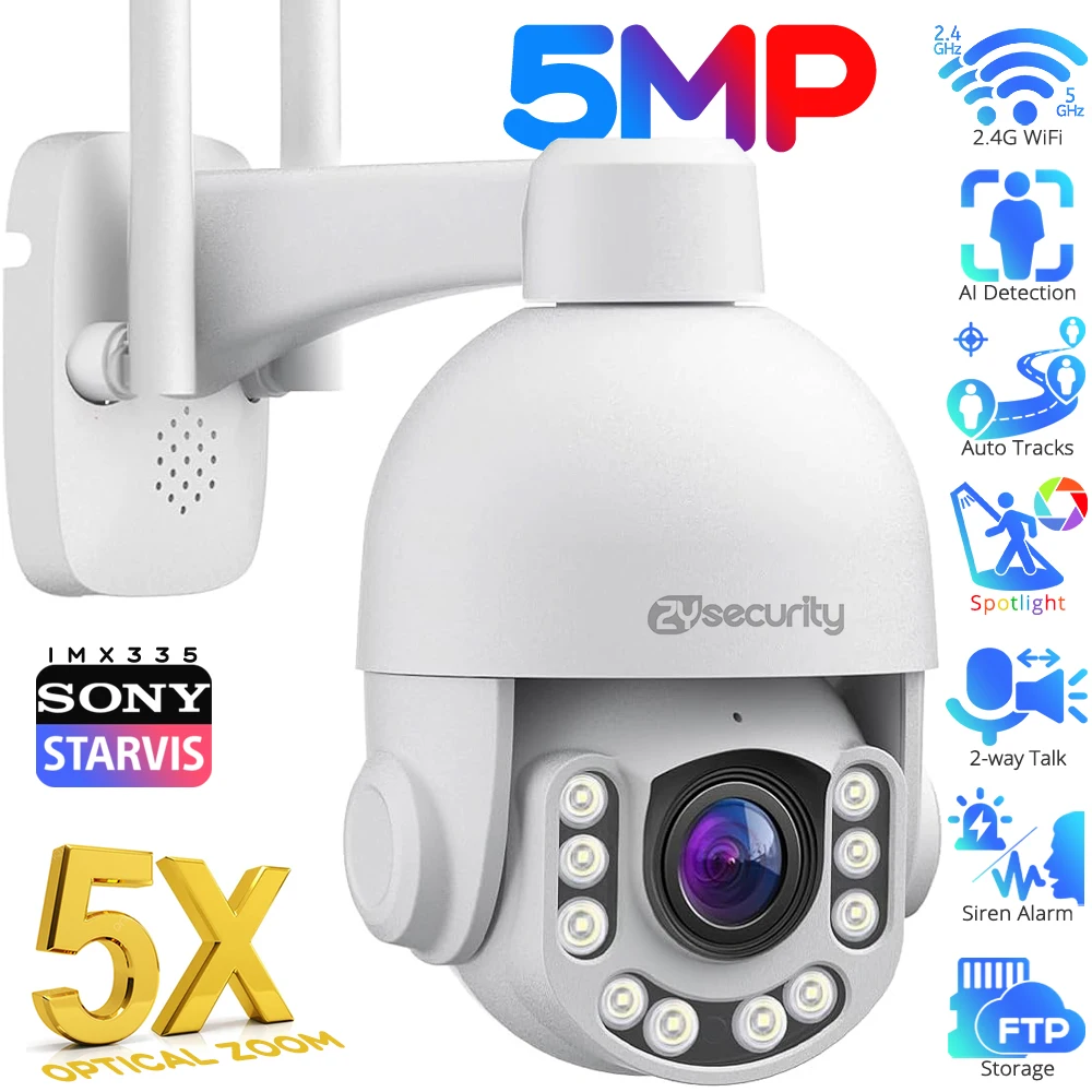 5MP-5X-Optical-Zoom-WiFi-PTZ-Camera-Outdoor-Security-IP-Cameras-Human ...