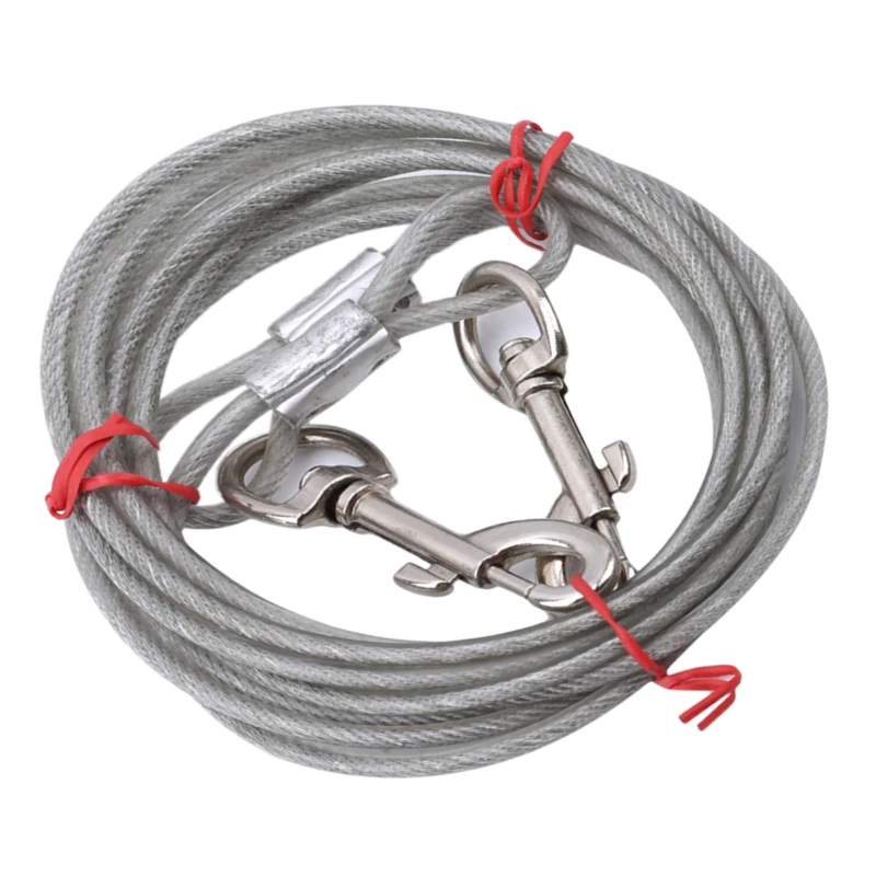 Dog-Harness-Double-Head-Steel-Extended-Wire-Collar-Traction-Belt-Rope ...