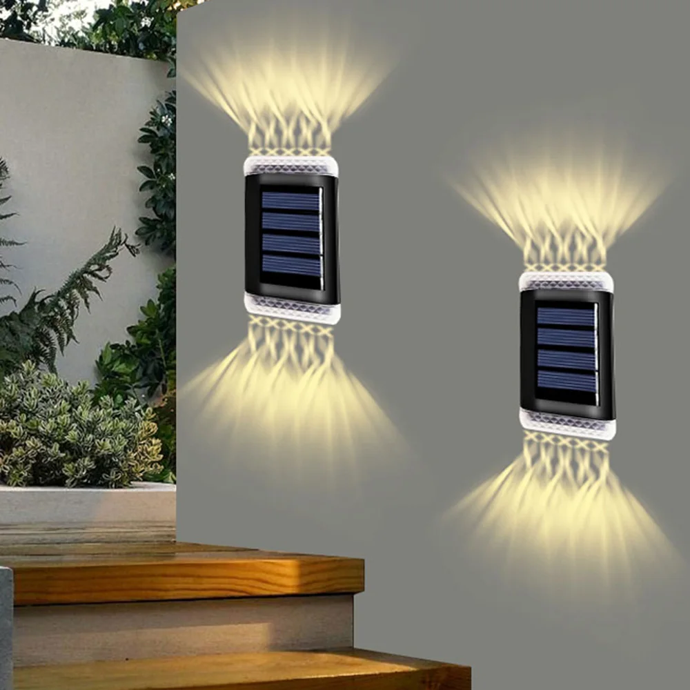 Solar Wall Light Outdoor Waterproof Balcony Wall Lights for Courtyard ...