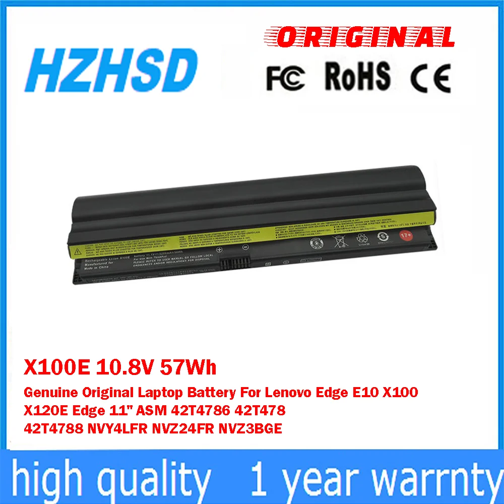 X100E 10.8V 57Wh Genuine Original Laptop Battery For Lenovo Edge E10 ...