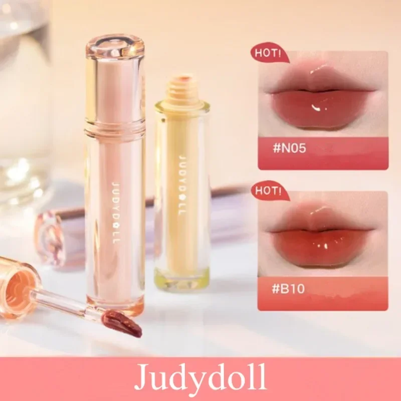 Judydoll-Cherry-Pink-Mirror-Water-Lip-Gloss-Lip-Glaze-Jelly-Transparent ...