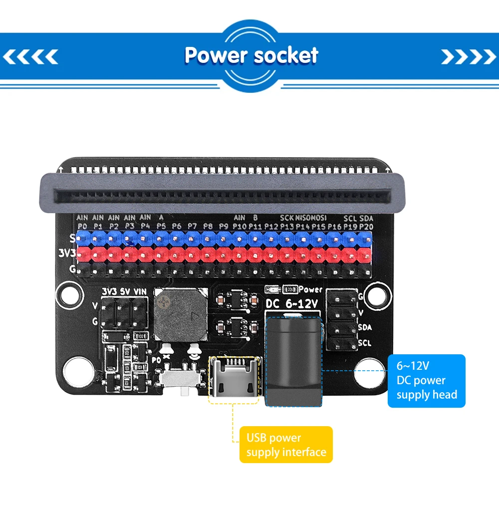 BBC Micro:Bit V2.2 with Micro:bit IO:bit Expansion Board | Makers ...