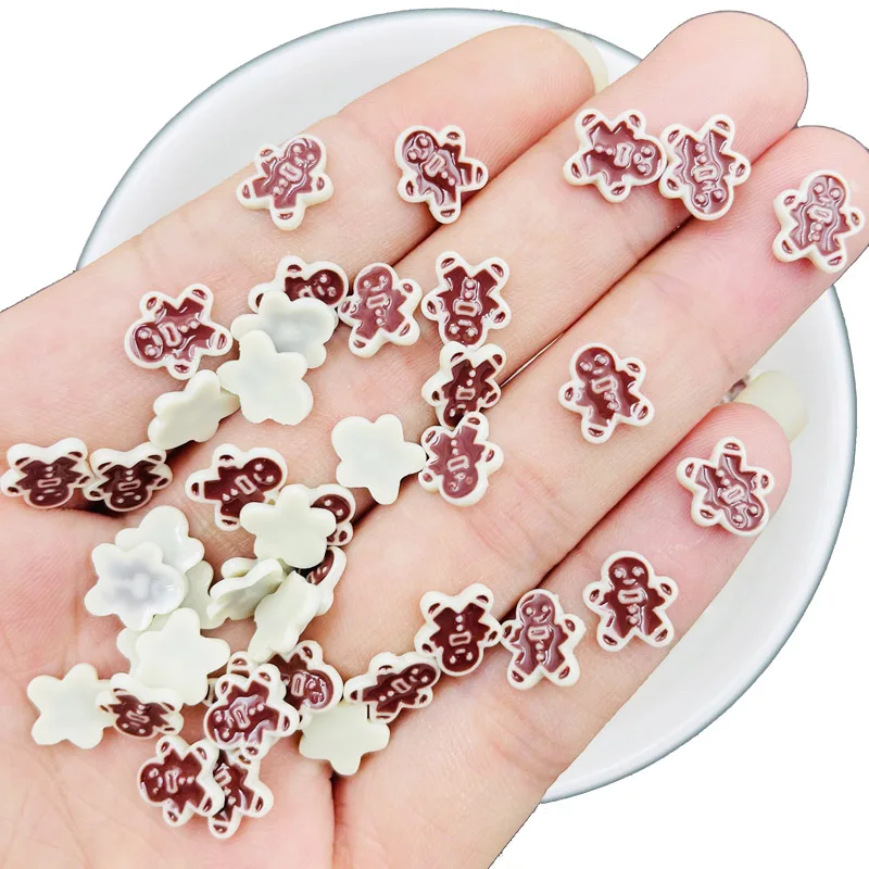 50-Pcs-New-Mini-Kawaii-Cartoon-Cracker-Man-Resin-Scrapbook-Rhinestones ...