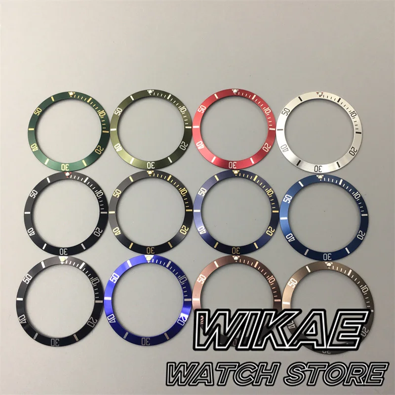 38mm Slope Aluminum Watch Bezel Black/Red/Blue/Green/Silver Watch ...