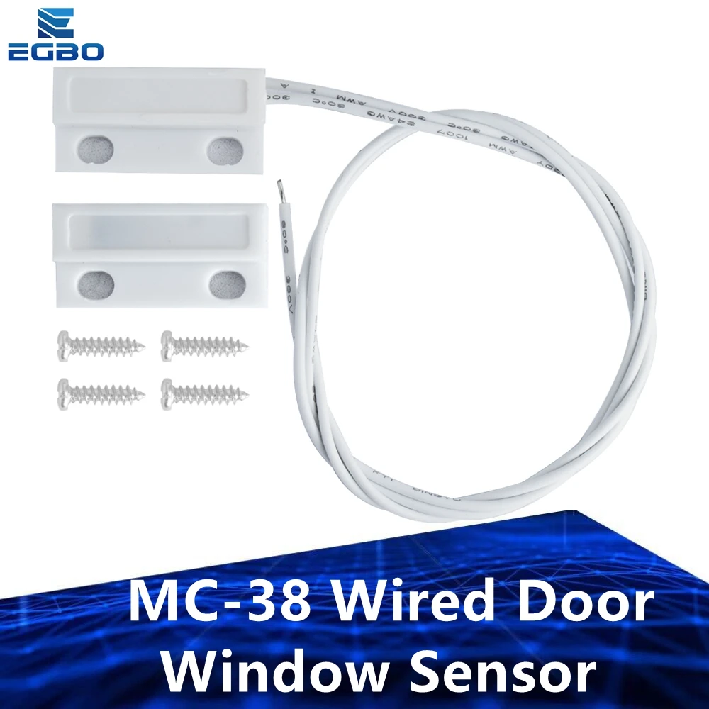 MC-38 MC38 Wired Door Window Sensor 30mm Wire Lengthen Randomly Magnetic Switch Home Alarm ...