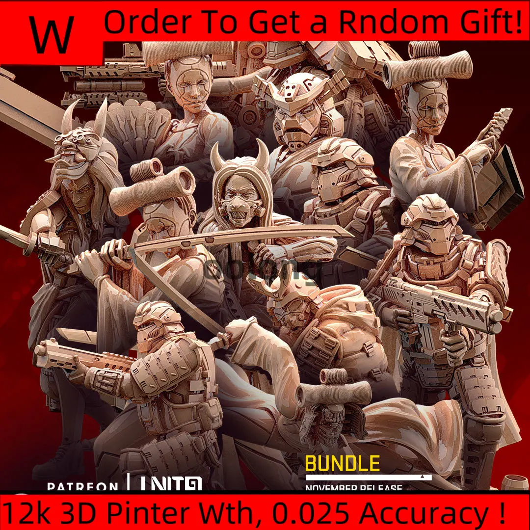 Infinity-Miniature-Resin-Model-Ronin-Mercenary-Cyberpunk-Style ...