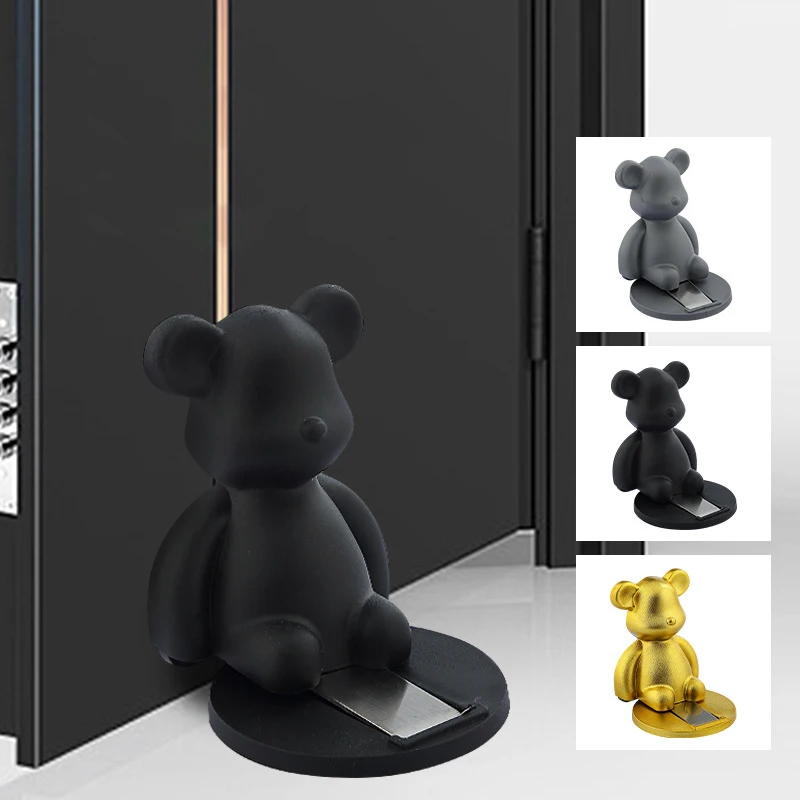 Cute-Violent-Bear-Magnetic-Door-Stopper-Punch-free-Door-Touch-Magnetic ...