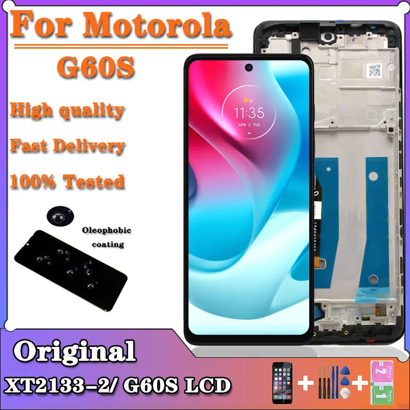 6-8-Original-For-Motorola-Moto-G60S-LCD-XT2133-2-With-Frame-Touch-Panel ...