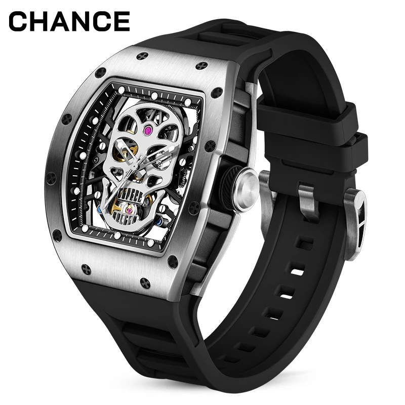 CHANCE JC-9-190G-7 Carbon Fiber Luxury Hollow Dial Automatic Watches ...