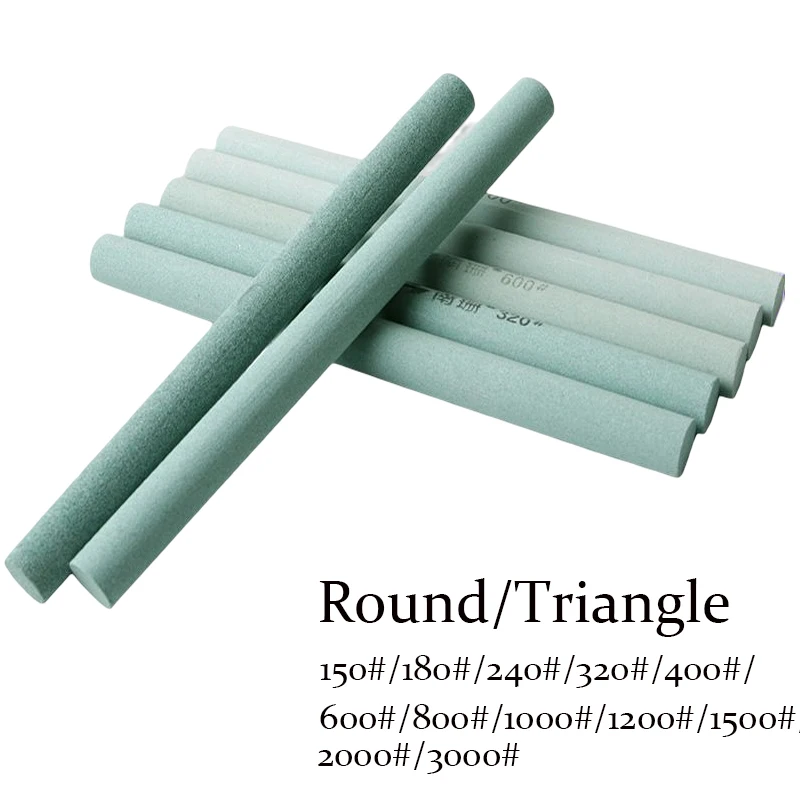 Round-Triangle-Oilstone-Strip-Portable-Knife-Sharpening-Stone-For-Knife ...