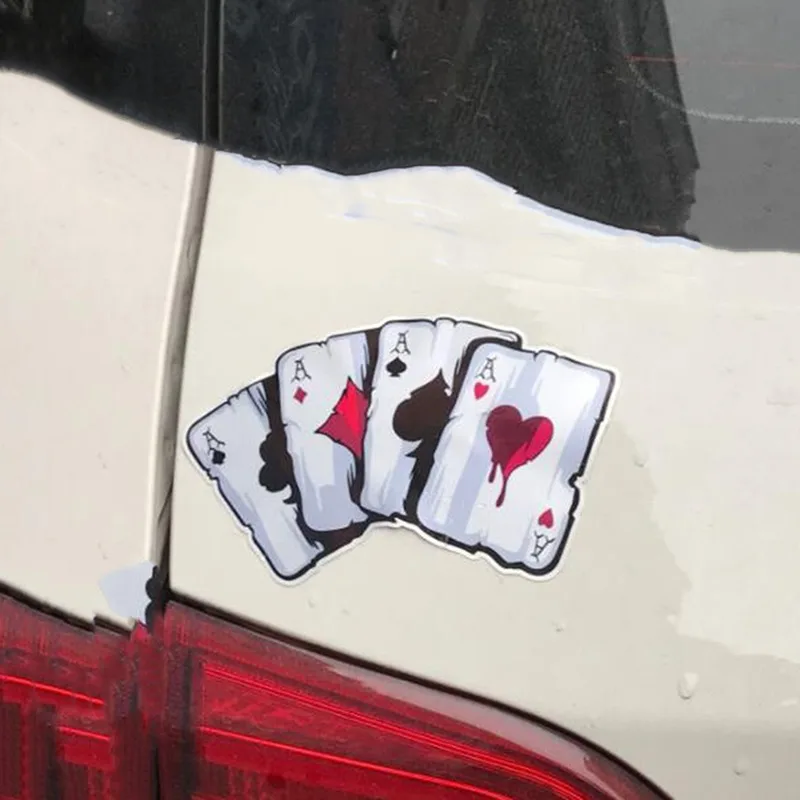 1-Pcs-Color-Poker-A-Graphics-Car-Reflective-Car-Body-Racing-Side-Door ...