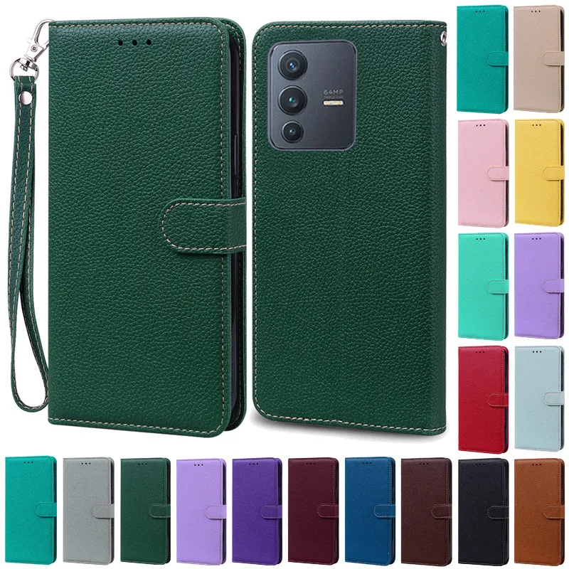 For Vivo V23 Case Vivo V23 5G Wallet Leather Flip Case For Vivo V2130 ...